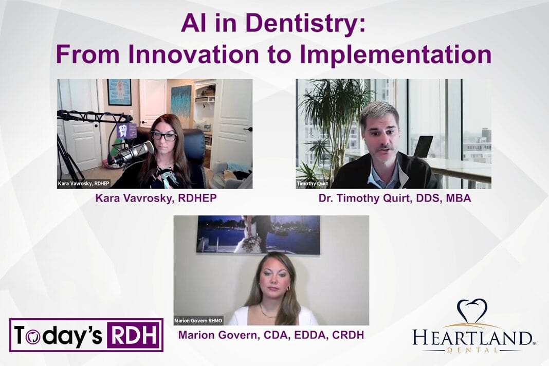 VIDCAST: AI in Dentistry - From Innovation to Implementation - Today's RDH